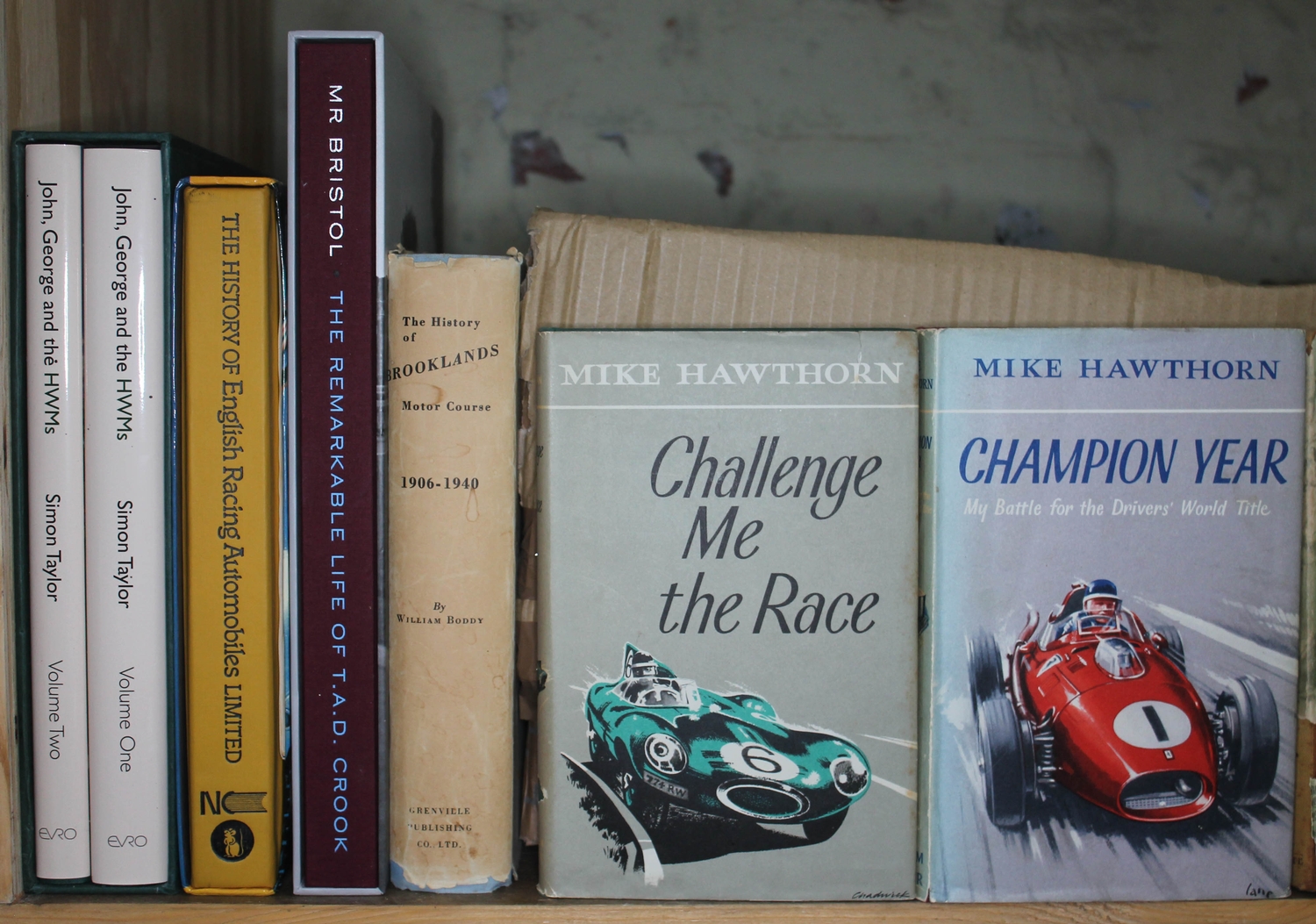 A large collection of motor racing books, various titles, mainly mid to ...