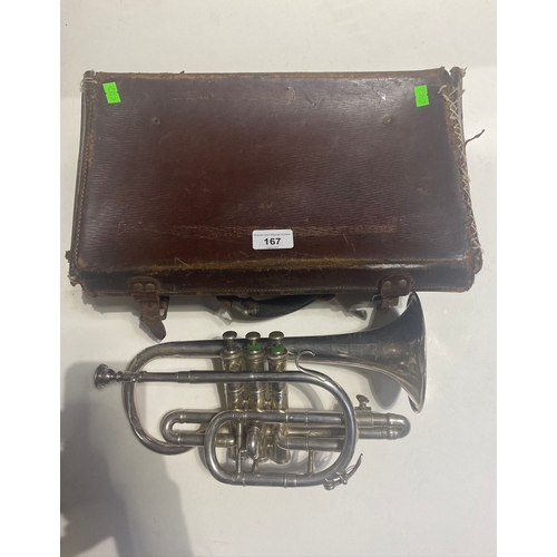 A Vintage Besson & Co 'Class A Zephyr' cornet in leather cas... | Barnebys