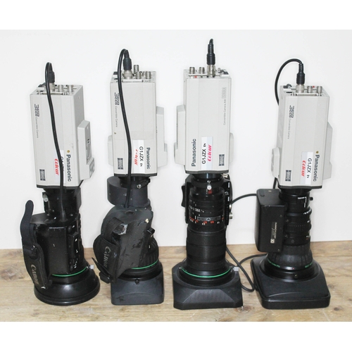 Four Panasonic 3CCD Convertible cameras, each with a zoom le... | Barnebys