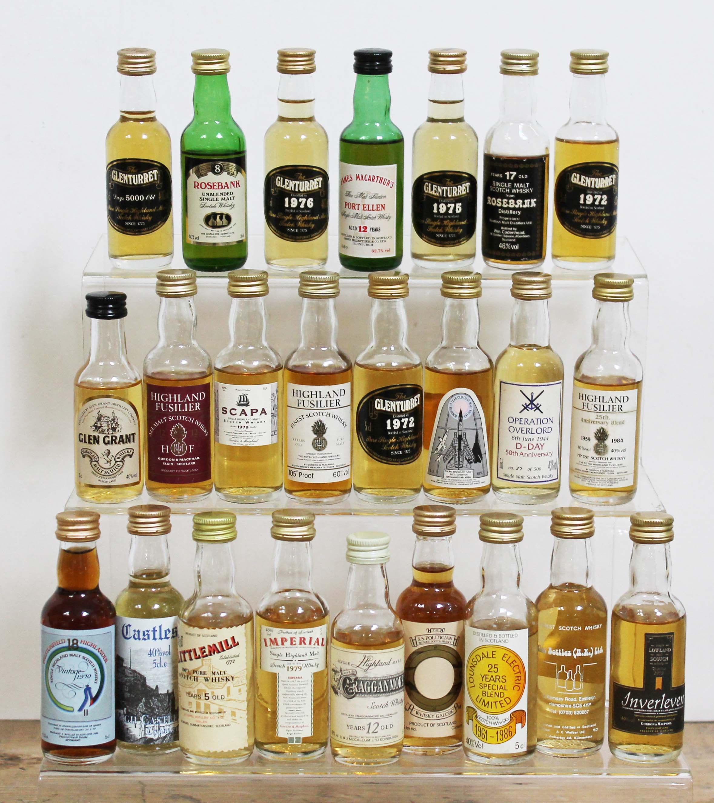 24 assorted scotch whisky miniatures - auctions & price archive