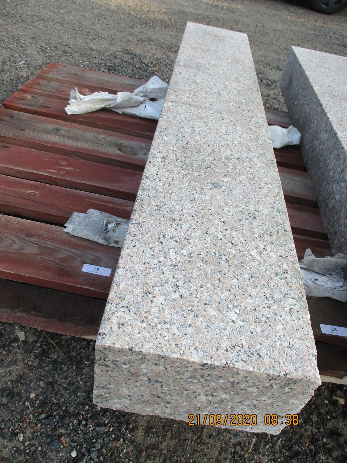 A well cut granite lintel 150cm long