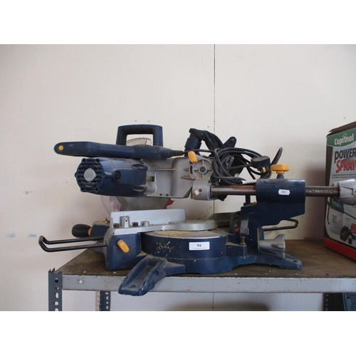 A MacAllister 1900 watt compound mitre saw | Barnebys