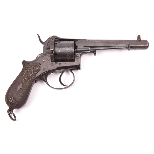 A 6 shot 9mm double action closed frame pinfire revolver, c ... | Barnebys