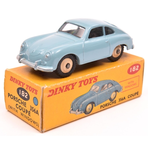 Dinky Toys Porsche 356A Coupe (182). An example in light blu... | Barnebys