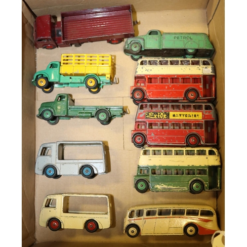 10 Dinky Toys. 3 Double Deck Buses (1 AEC & 2 Leyland). Luxu... | Barnebys