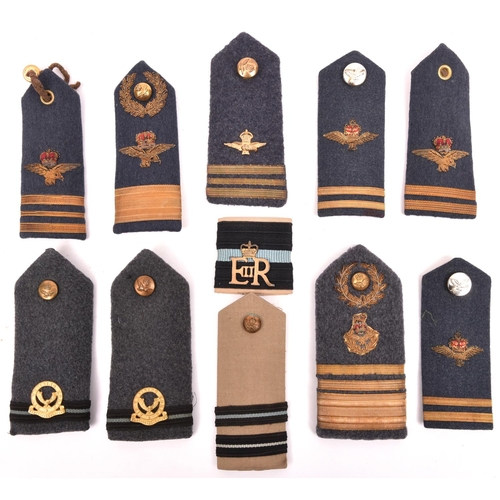 12 RAF shoulder boards, Air Marshal, Air Commodore, Wing Com... | Barnebys