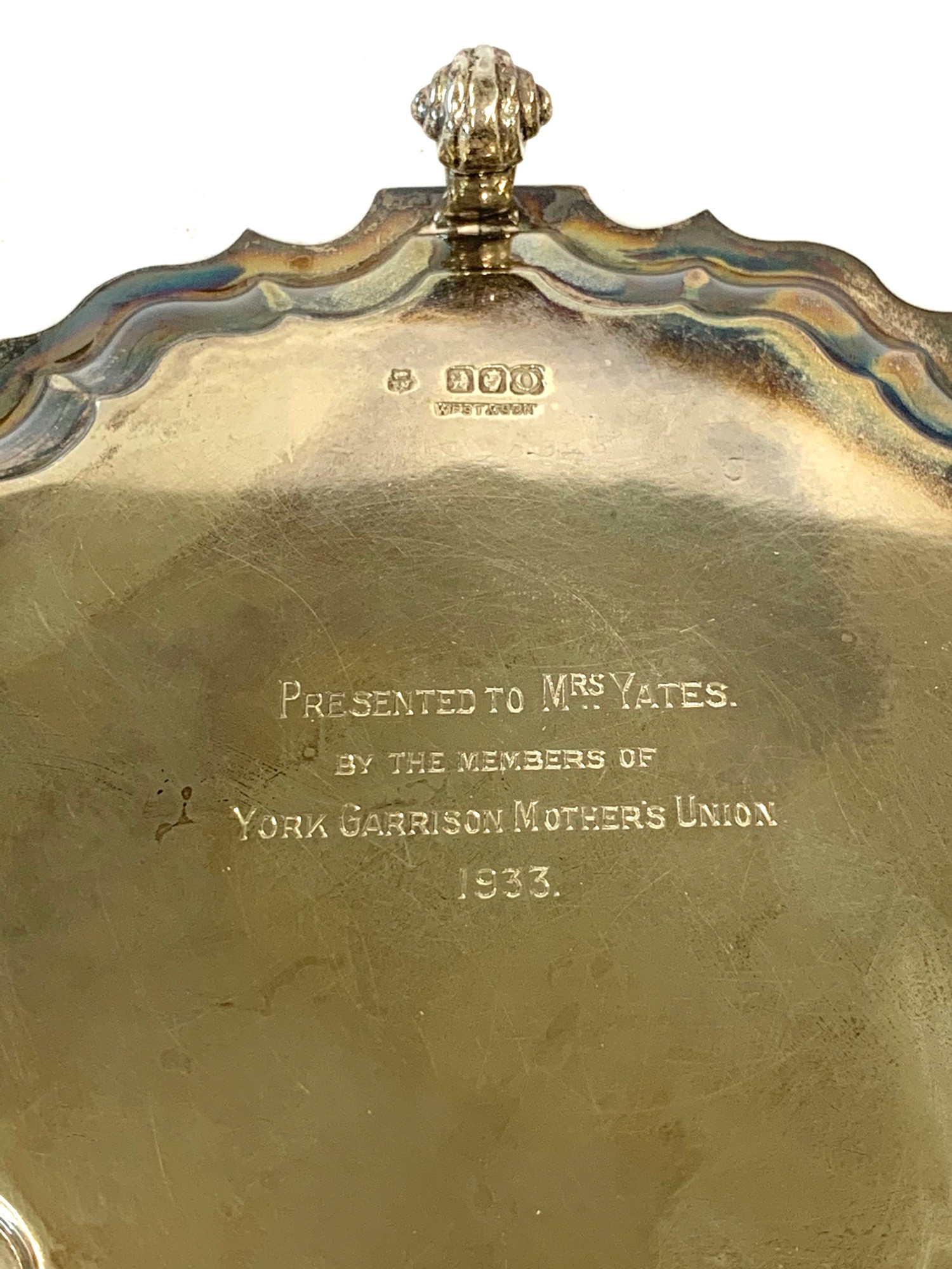 Vintage Irish silver letter tray Irish silver hallmarks makers west ...