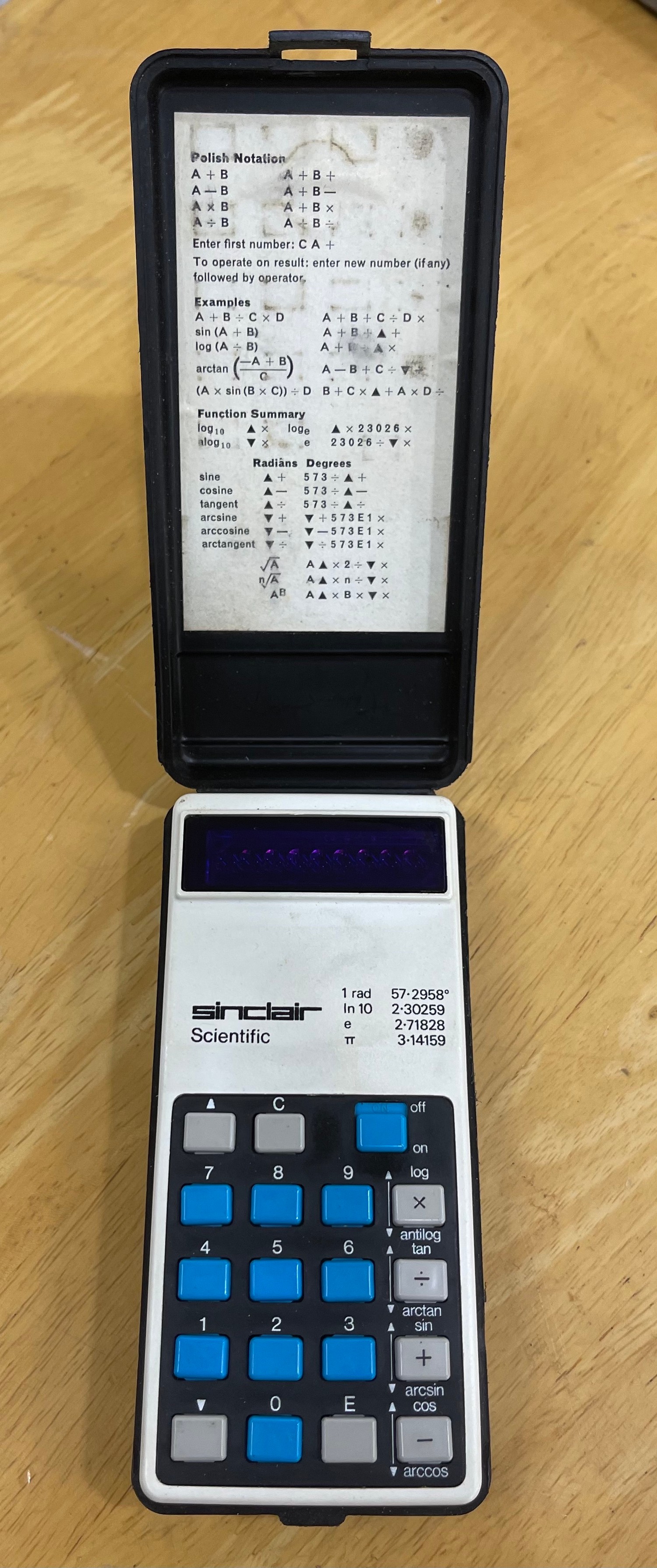 Sinclair scientific calculator, untested