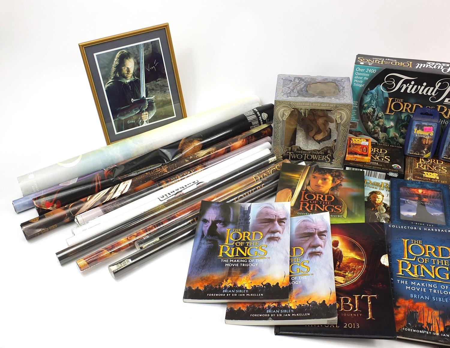 Collection of Lord of the Rings collectables including card games ...