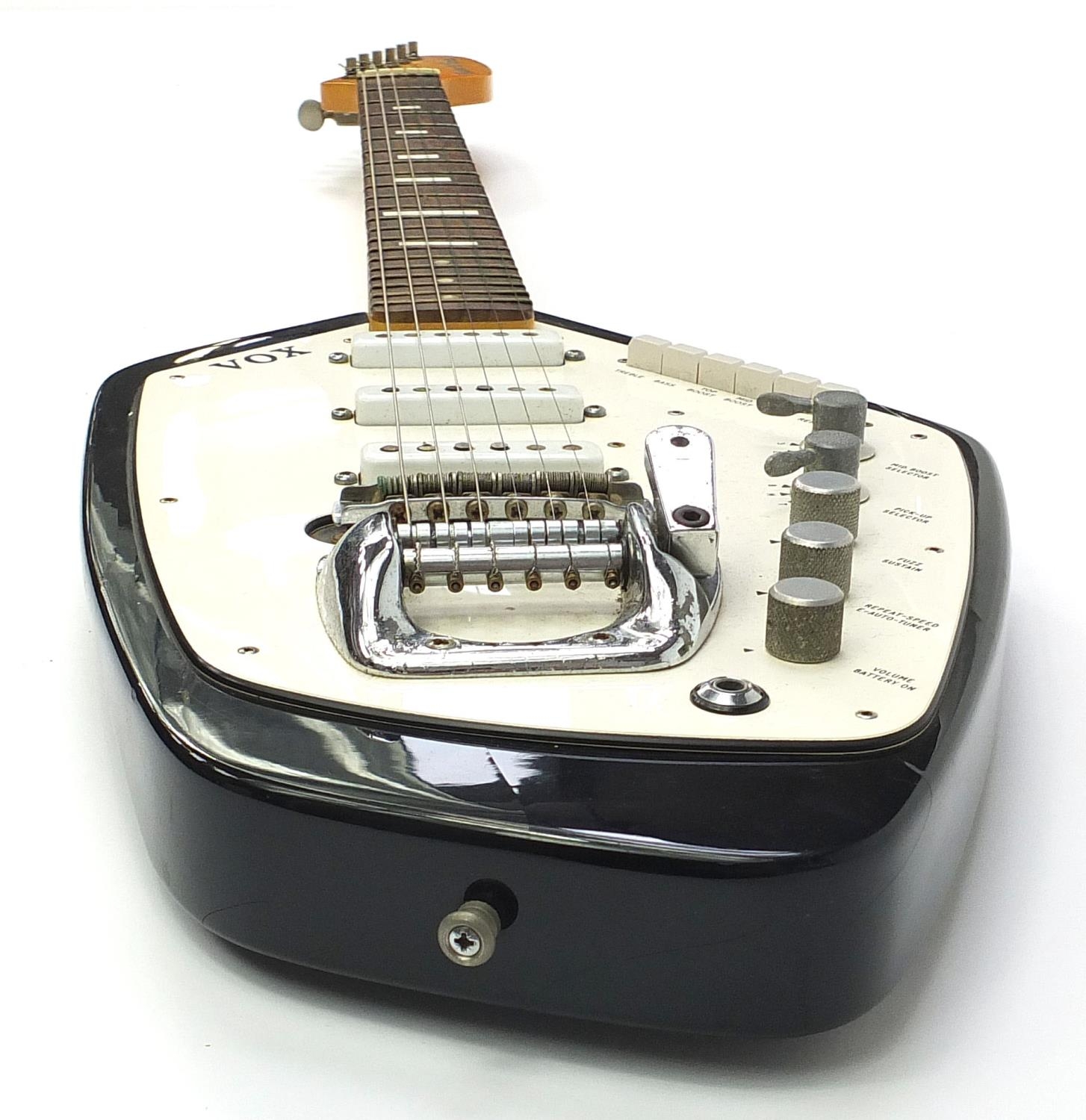 Vox six string Phantom VI Special guitar with case, 106cm in length