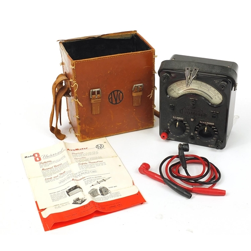 Vintage Universal Avometer with case and pamflet | Barnebys