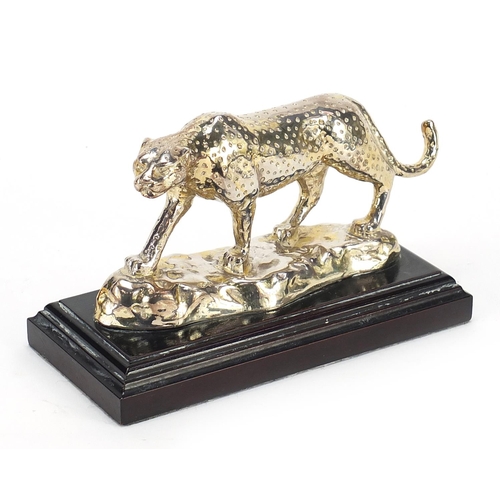 Afrisilver, African sterling silver filled cheetah, raised o... | Barnebys