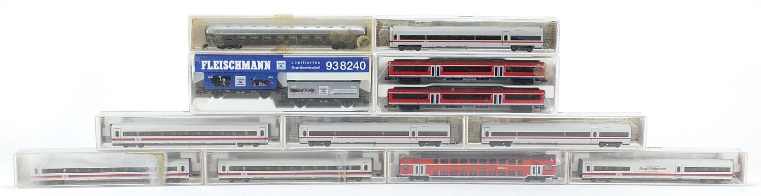 Eleven Fleischmann N gauge model railway - auctions & price archive