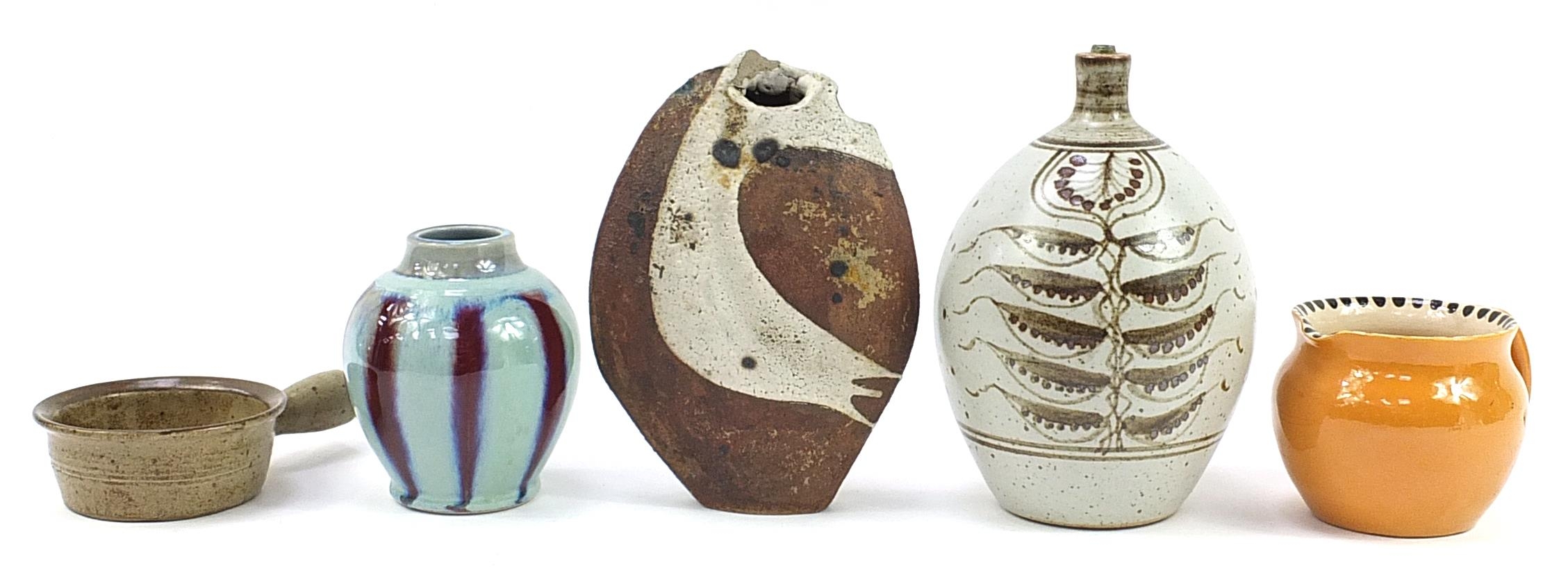 Studio pottery including a Dora Lunn for Ravenscourt jug, John Maguire ...