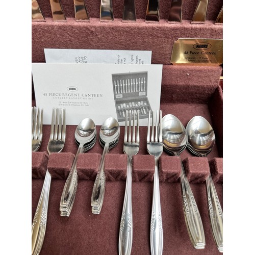 Set of Viners Regent Cutlery Canteen in Box