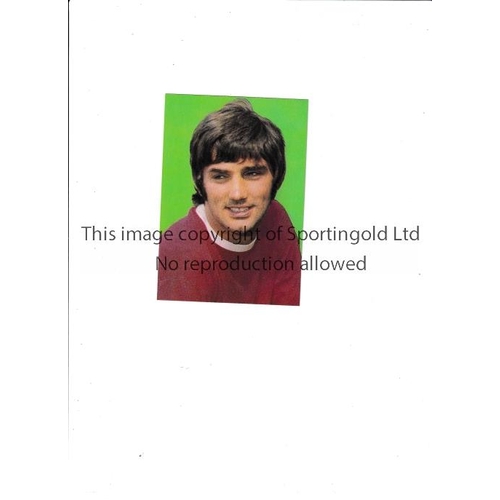 GEORGE BEST CARD The Great Stars of Football. Mint