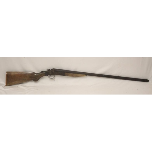 Antique Large Bore Single Barrel Rifle with wooden stock, ba... | Barnebys