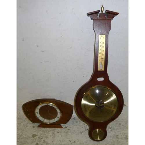 H Samuel Modern Aneroid Barometer with hygrometer & Time Mas... | Barnebys