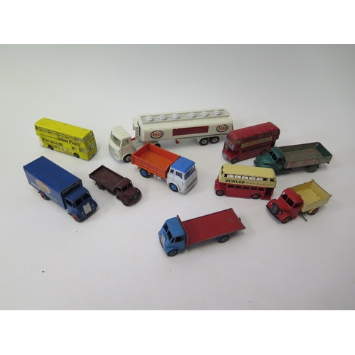 A Collection of Dinky Toy Buses, Trucks, Tanker Including Gu... | Barnebys