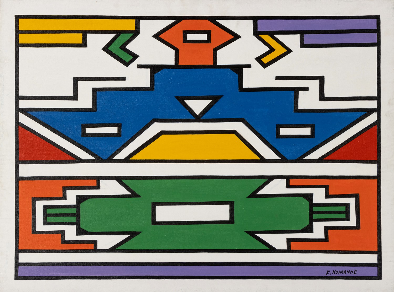 Francina Ndimande (South African 1940 - ) ABSTRACT