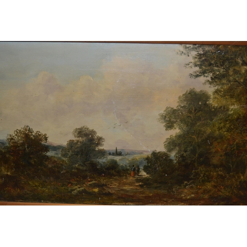 W. St Henry, oil on canvas, figures in a rural landscape, 12... | Barnebys
