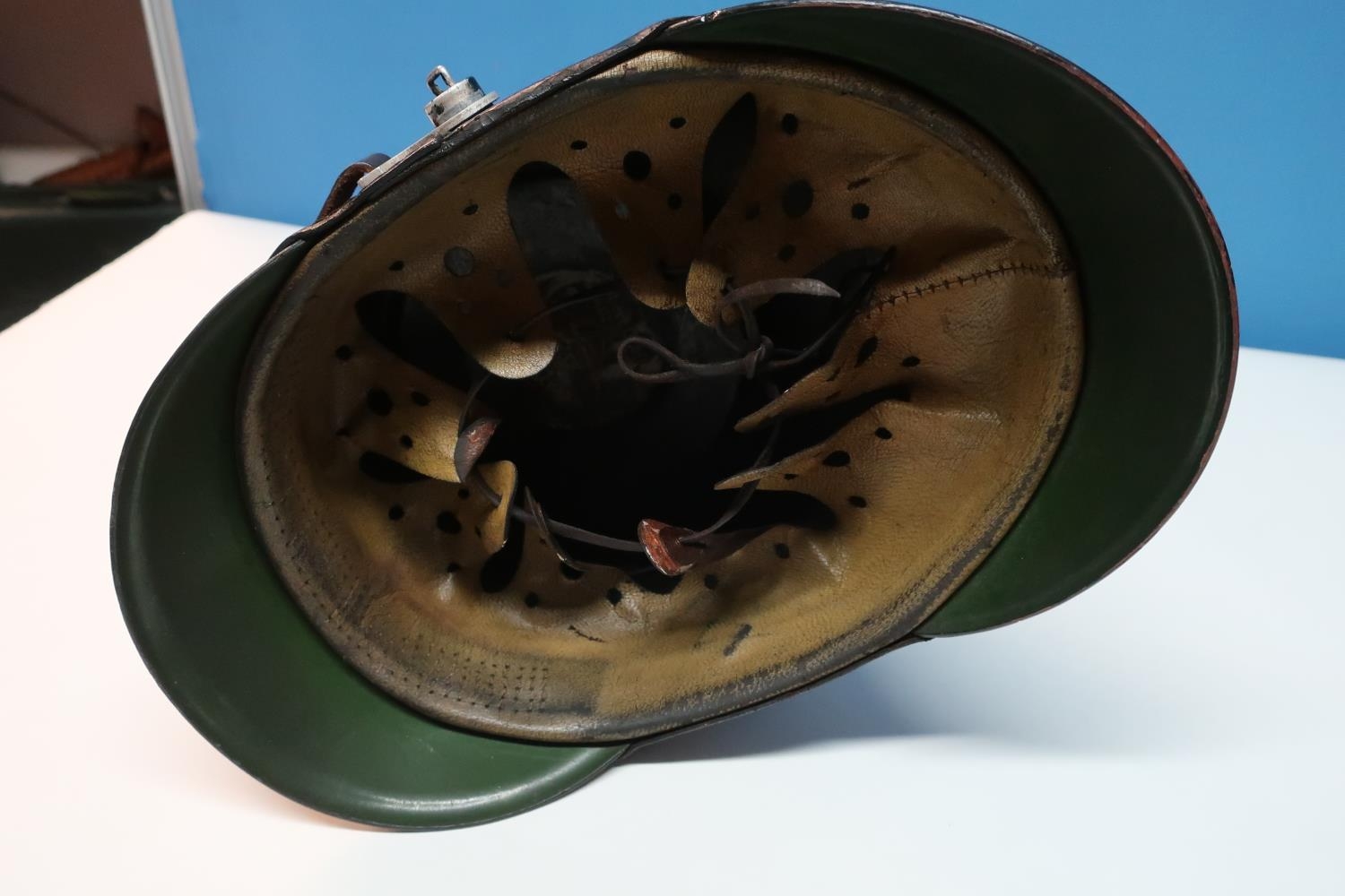 Circa WWI German military shako with - auctions & price archive