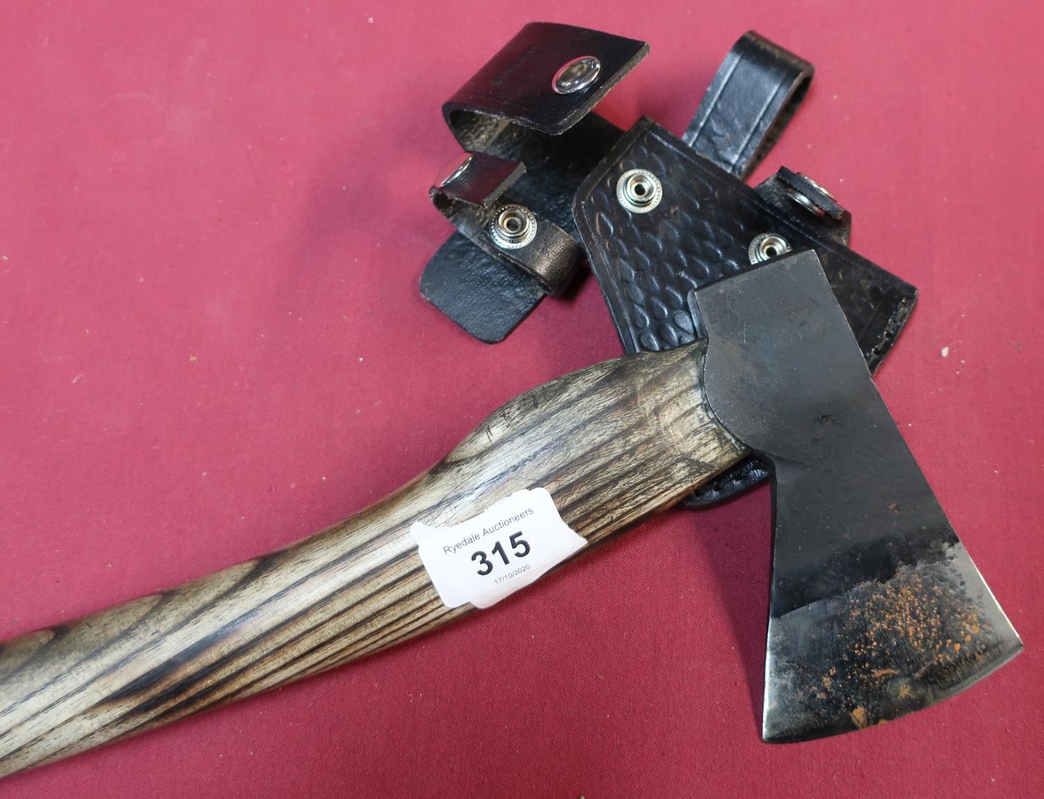 Swedish steel headed hand axe with - auctions & price archive