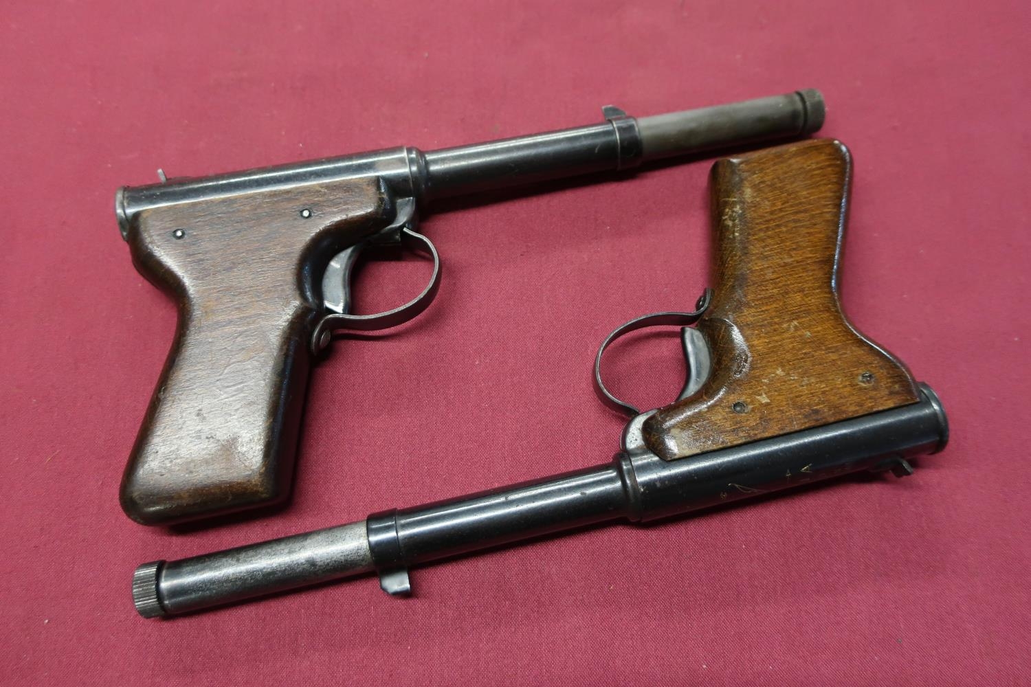 Two Diana mod 2 air pistols with wooden - auctions & price archive