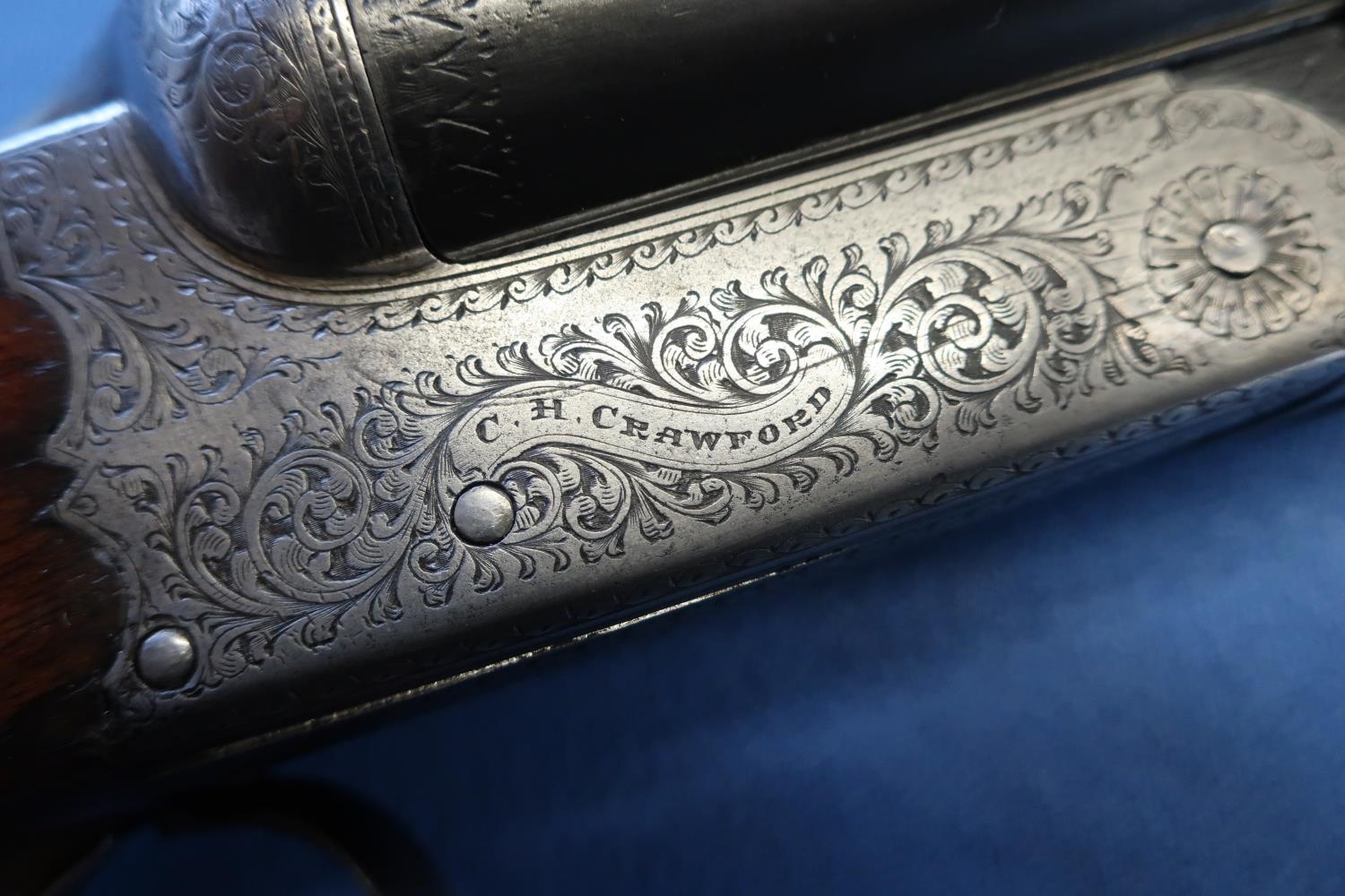 C. H. Crawford 12 bore side by side - auctions & price archive