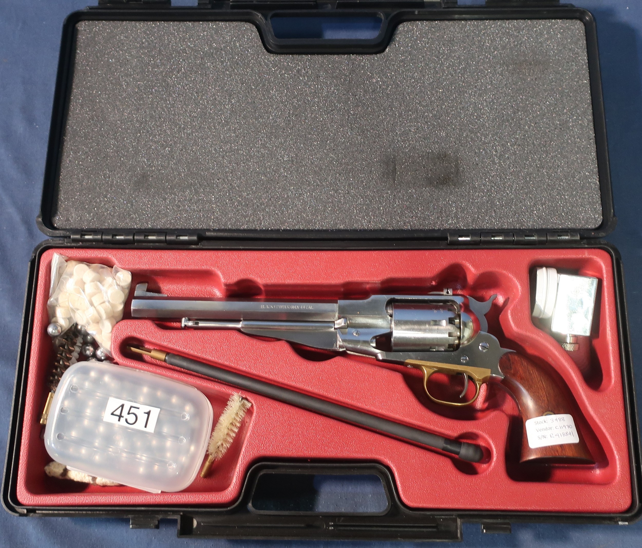 Cased as new Pietta .44 cal black powder - auctions & price archive