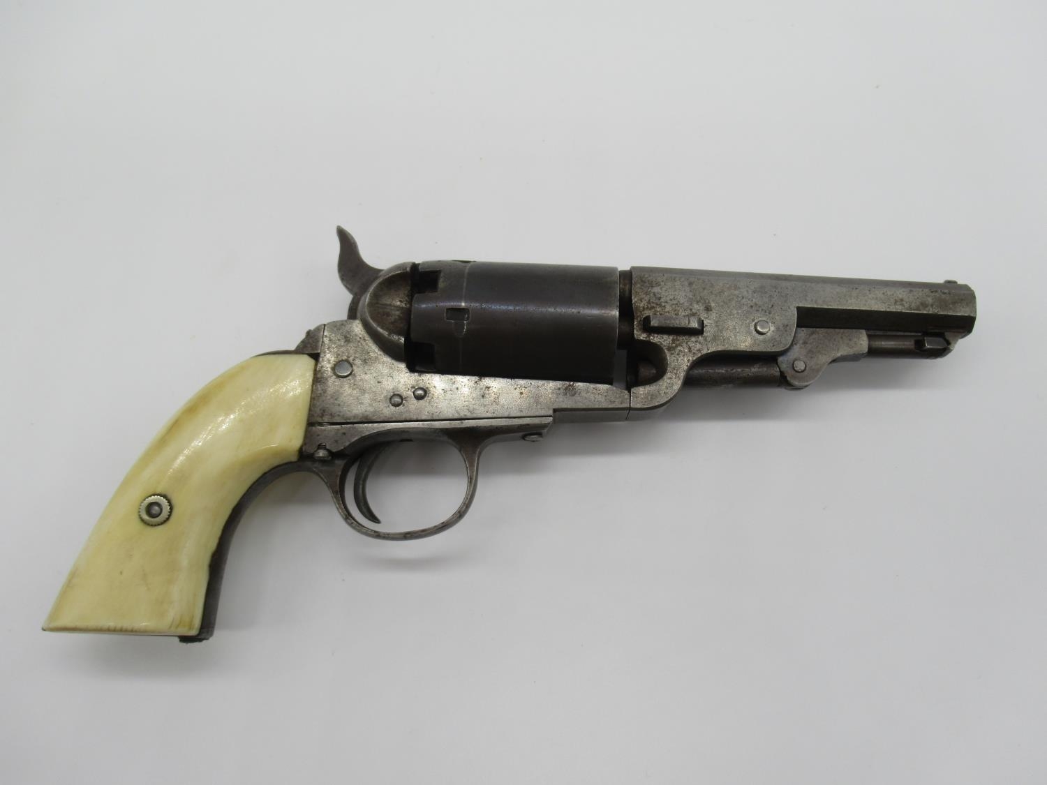 Five shot percussion cap revolver with - auctions & price archive