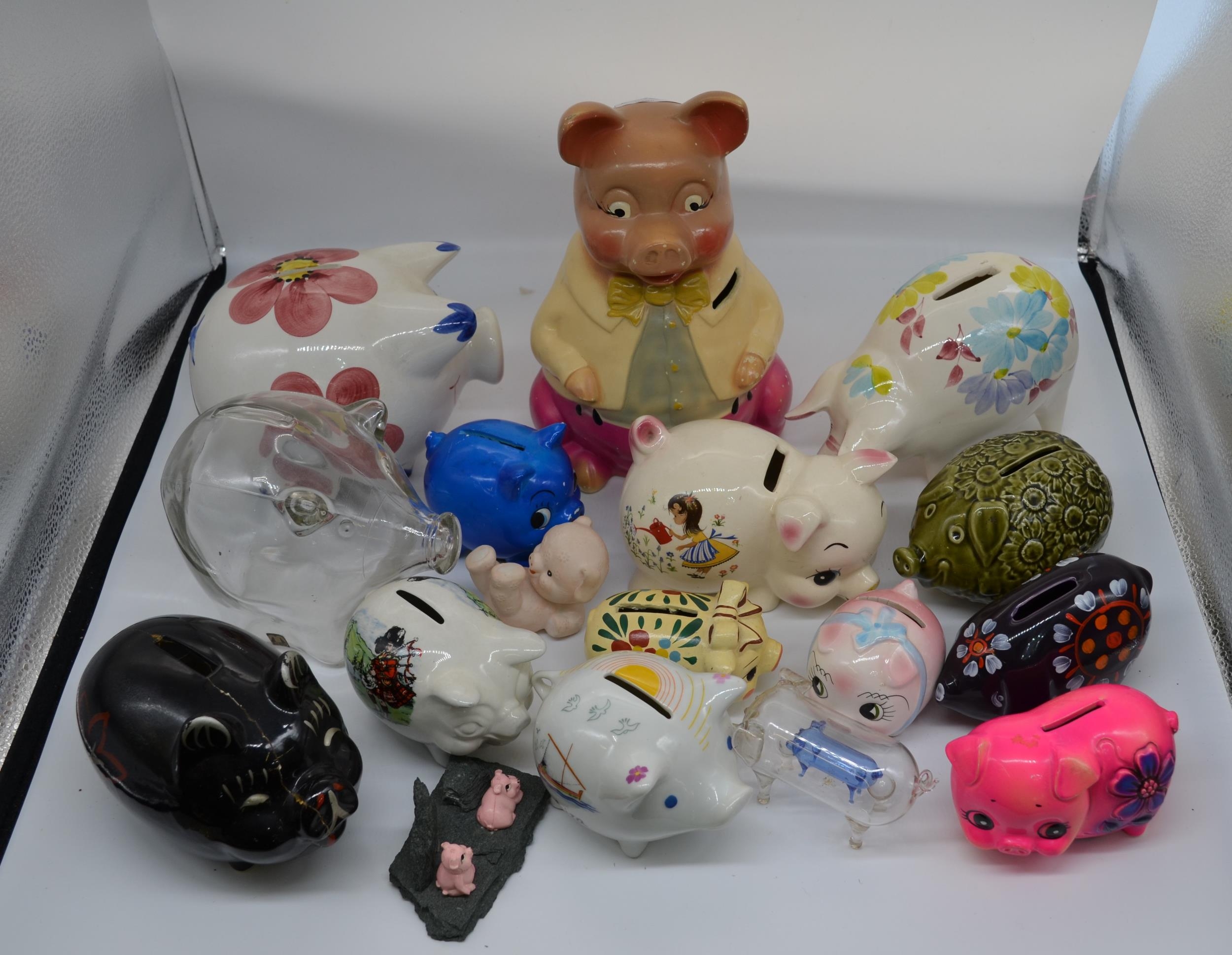 Collection of piggy banks of various - auctions & price archive