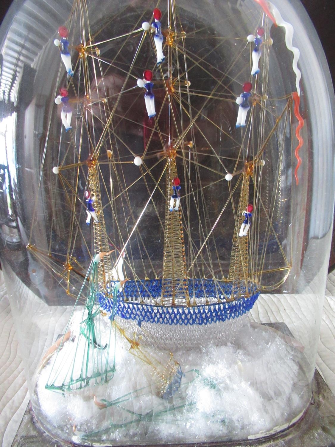 C19th glass frigger diorama model of a - auctions & price archive