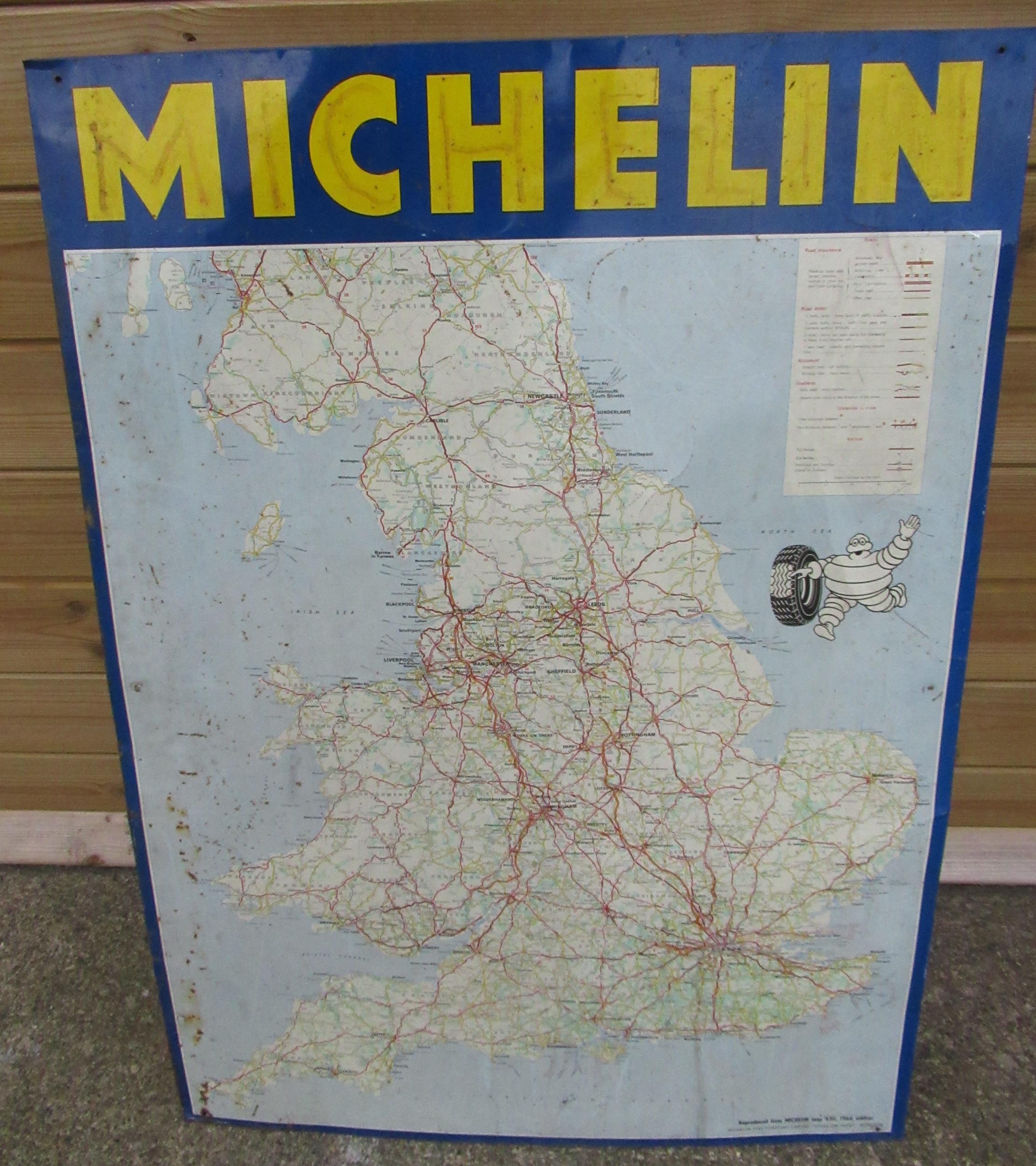 Michelin tin road map of England and - auctions & price archive