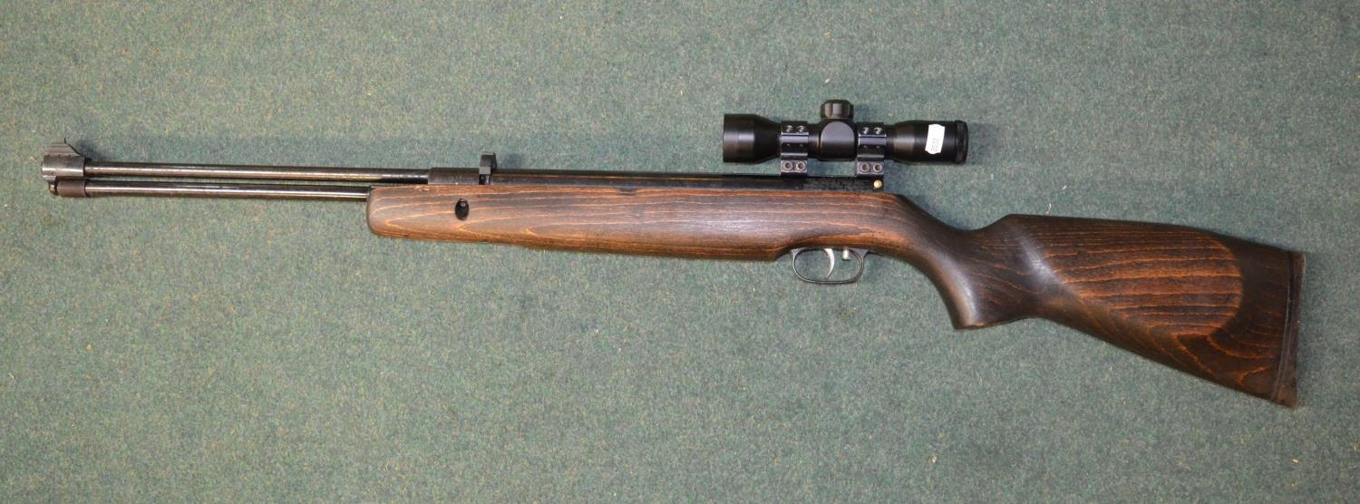 Weihrauch HW57 under lever air rifle with Option Zero 4x32 telescopic sight