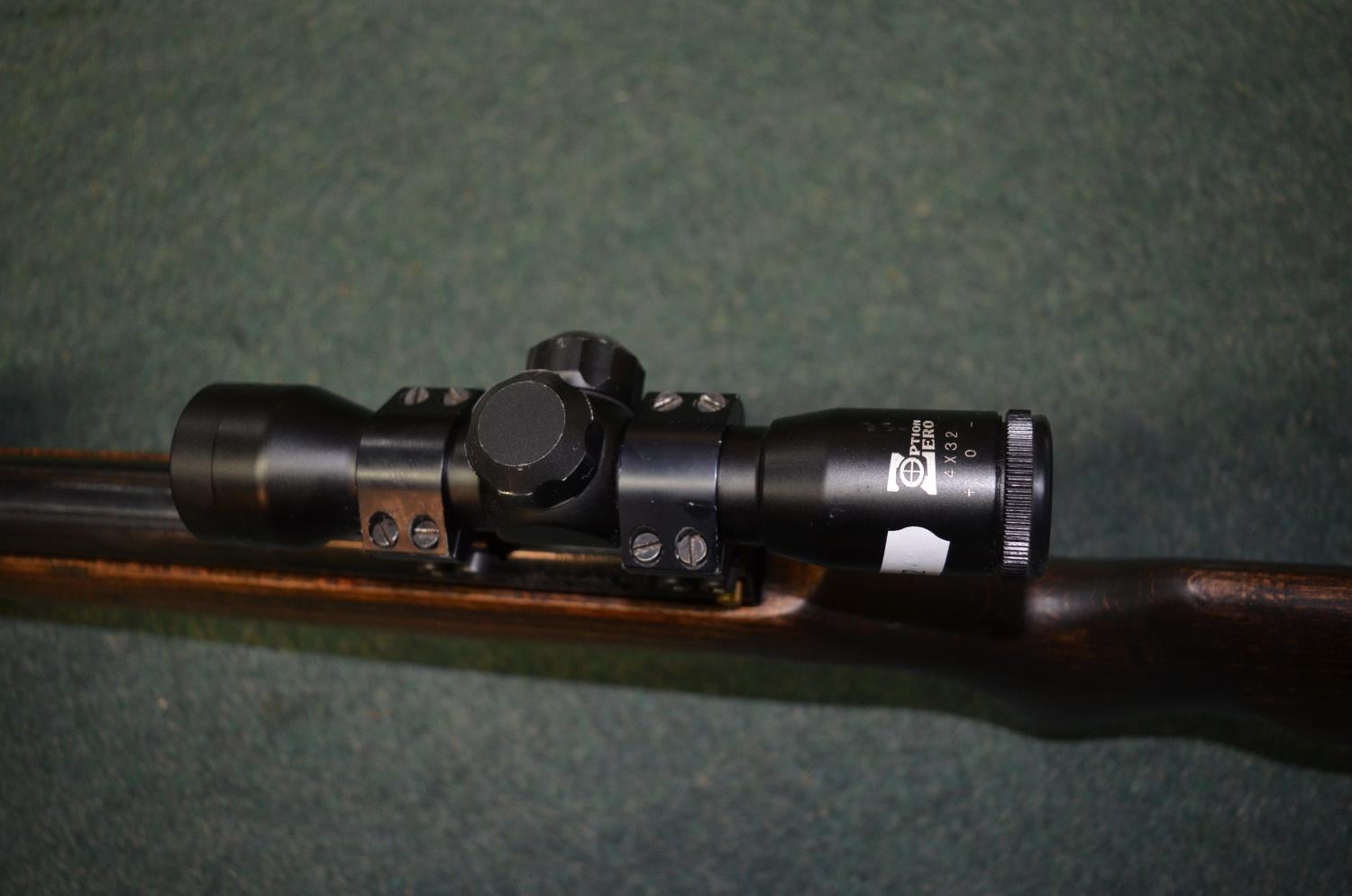 Weihrauch HW57 under lever air rifle with Option Zero 4x32 telescopic sight