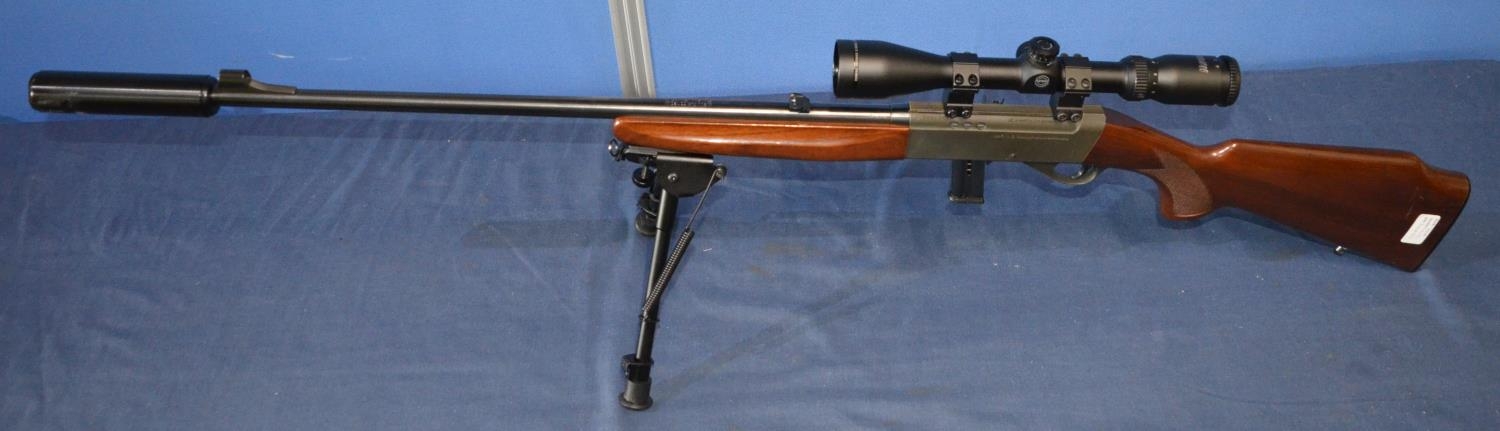 Anschutz .22 semi-auto rifle fitted with - auctions & price archive