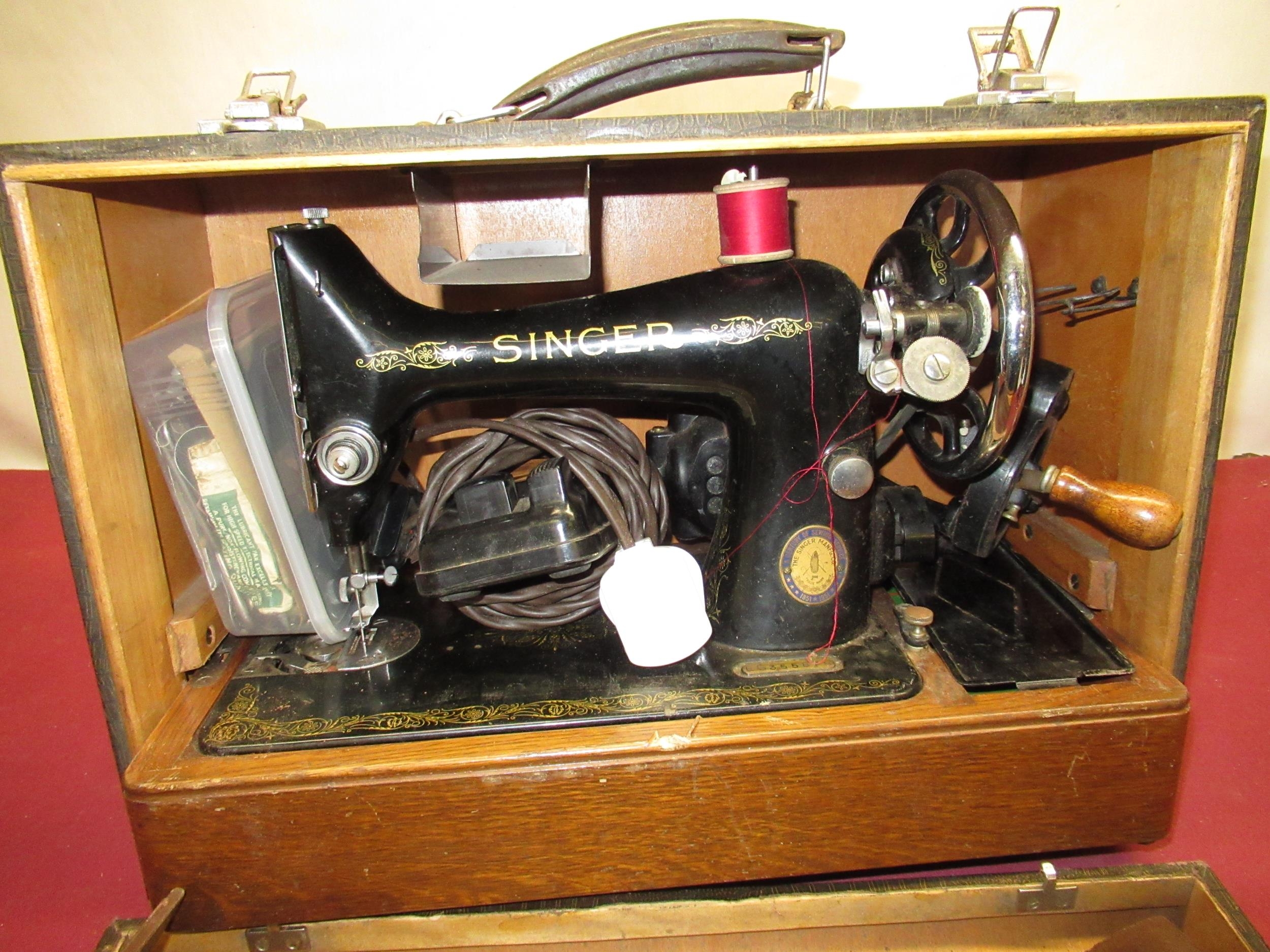 Singer Sewing machine with 1951 - auctions & price archive