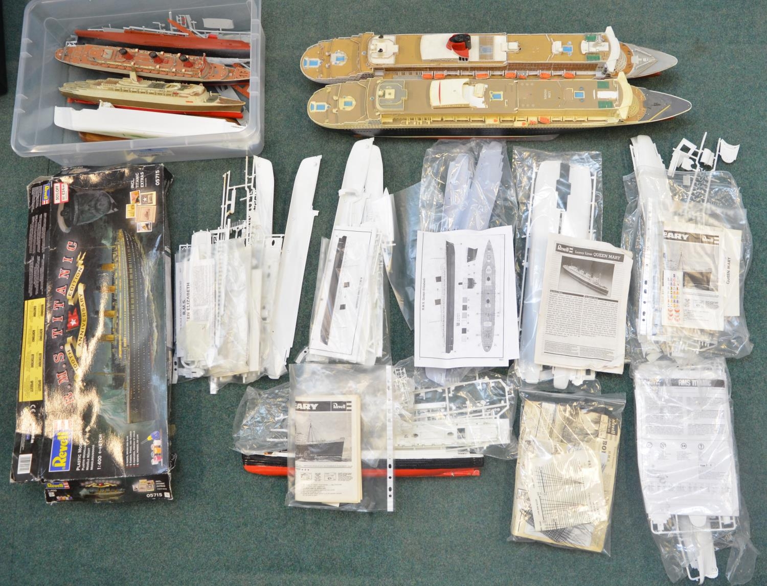 Opened plastic ship model kits including - auctions & price archive