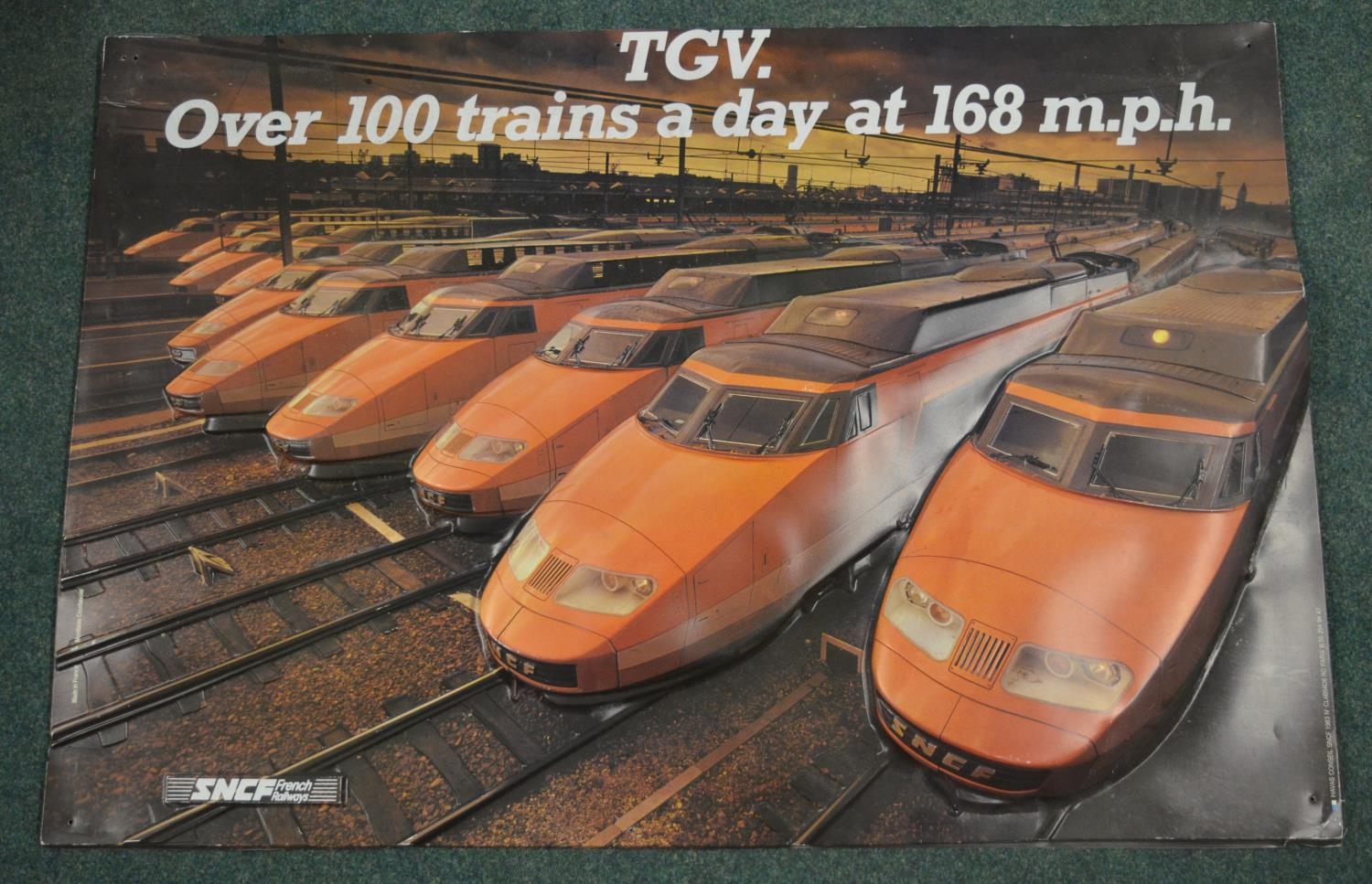 SNCF TVG 3d moulded vac form plastic - auctions & price archive