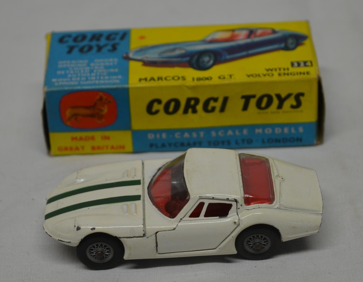 Corgi Toys Marcos 1800 GT with Volvo - auctions & price archive