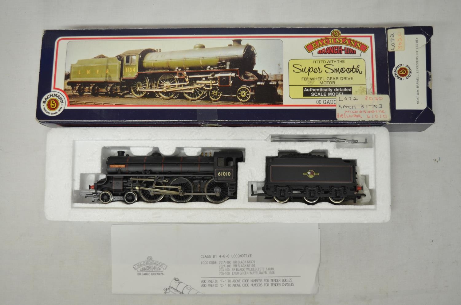 Boxed Bachmann Class B1 4-6-0 locomotive - auctions & price archive