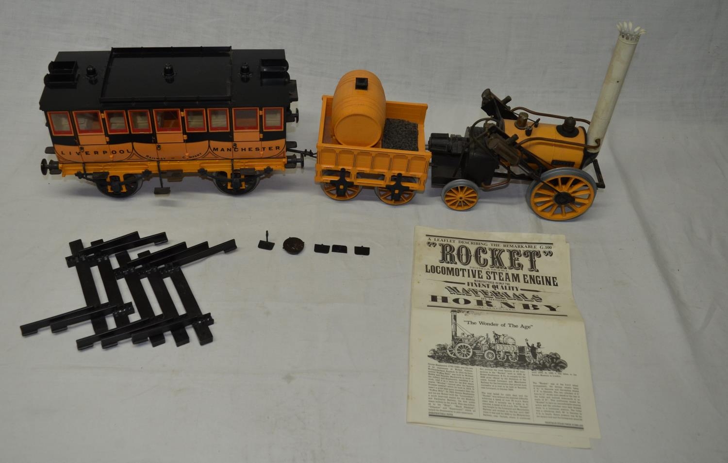 Hornby rocket real steam engine model - auctions & price archive