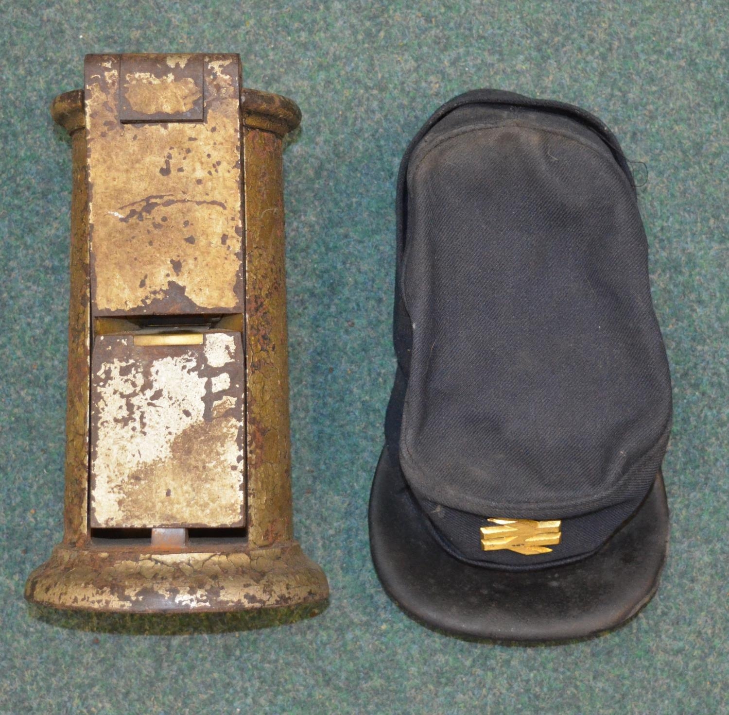 Railwayman's cap with intercity badge - auctions & price archive