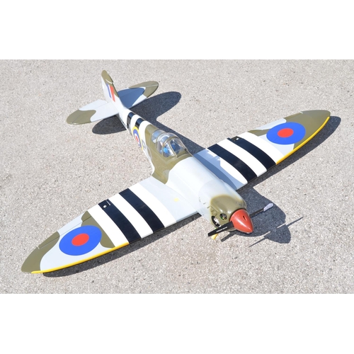 Kit built Balsa wood radio controlled flying model Spitfire MkXIV ...