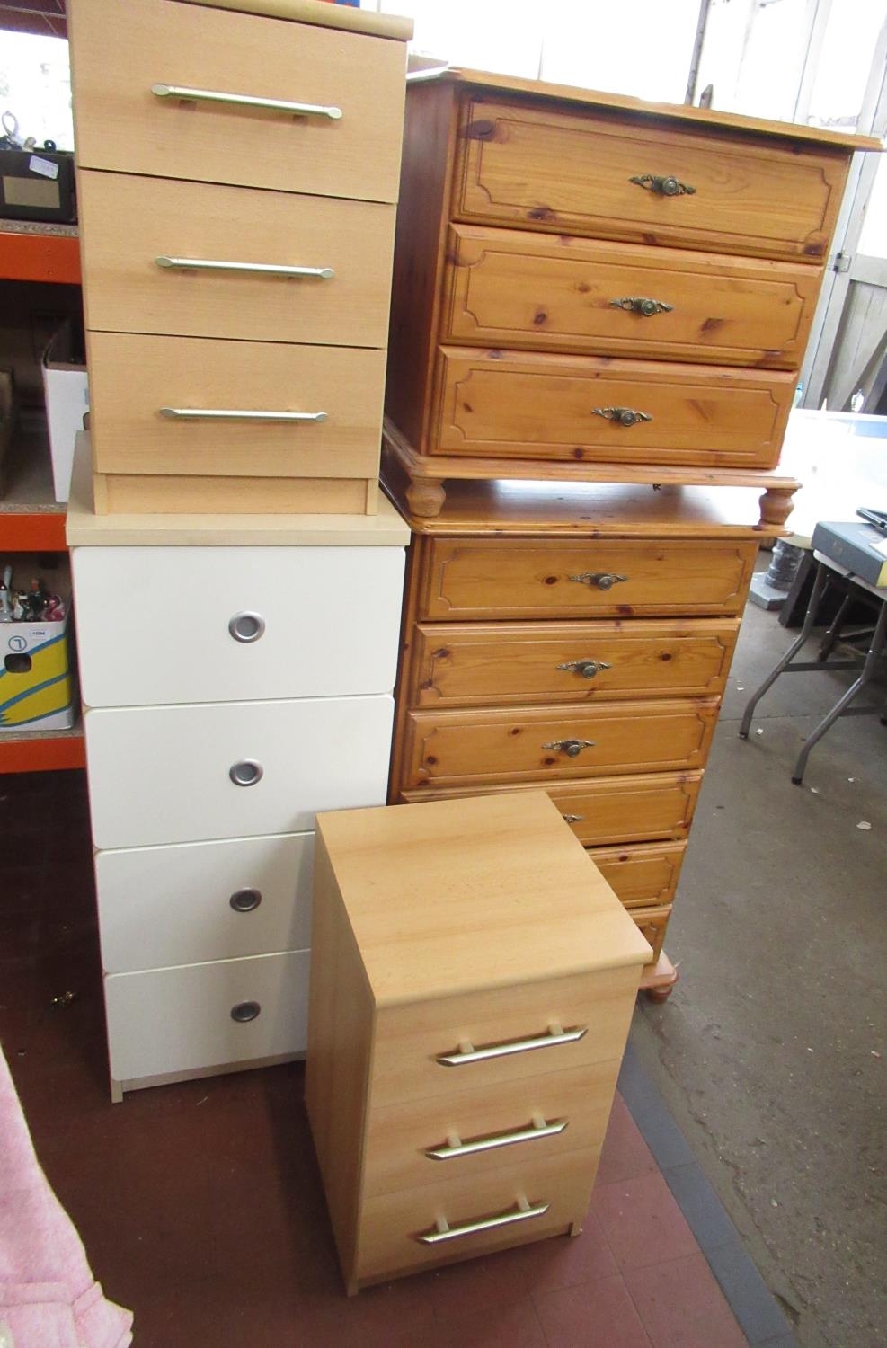 Modern pine 6 drawer unit, modern pine 3 - auctions & price archive
