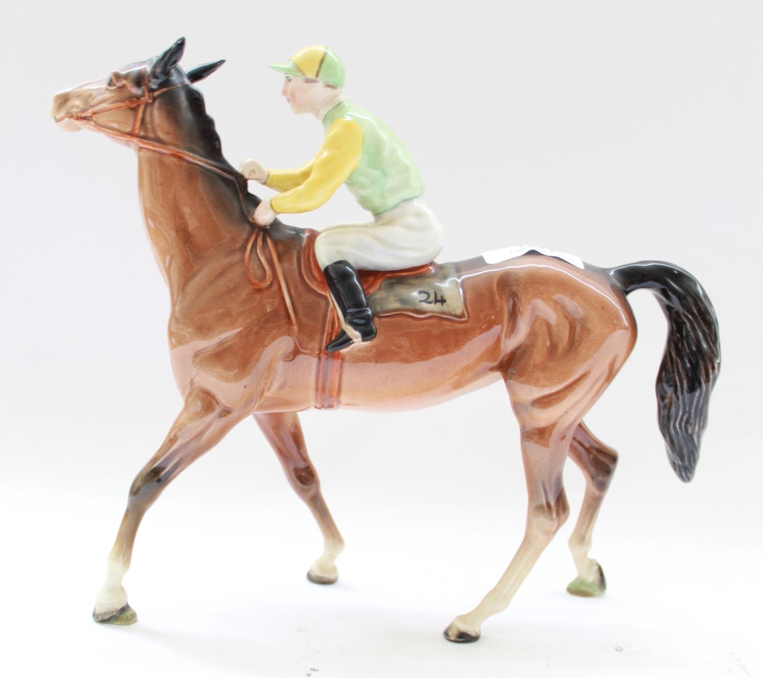 Beswick model of walking racehorse and - auctions & price archive