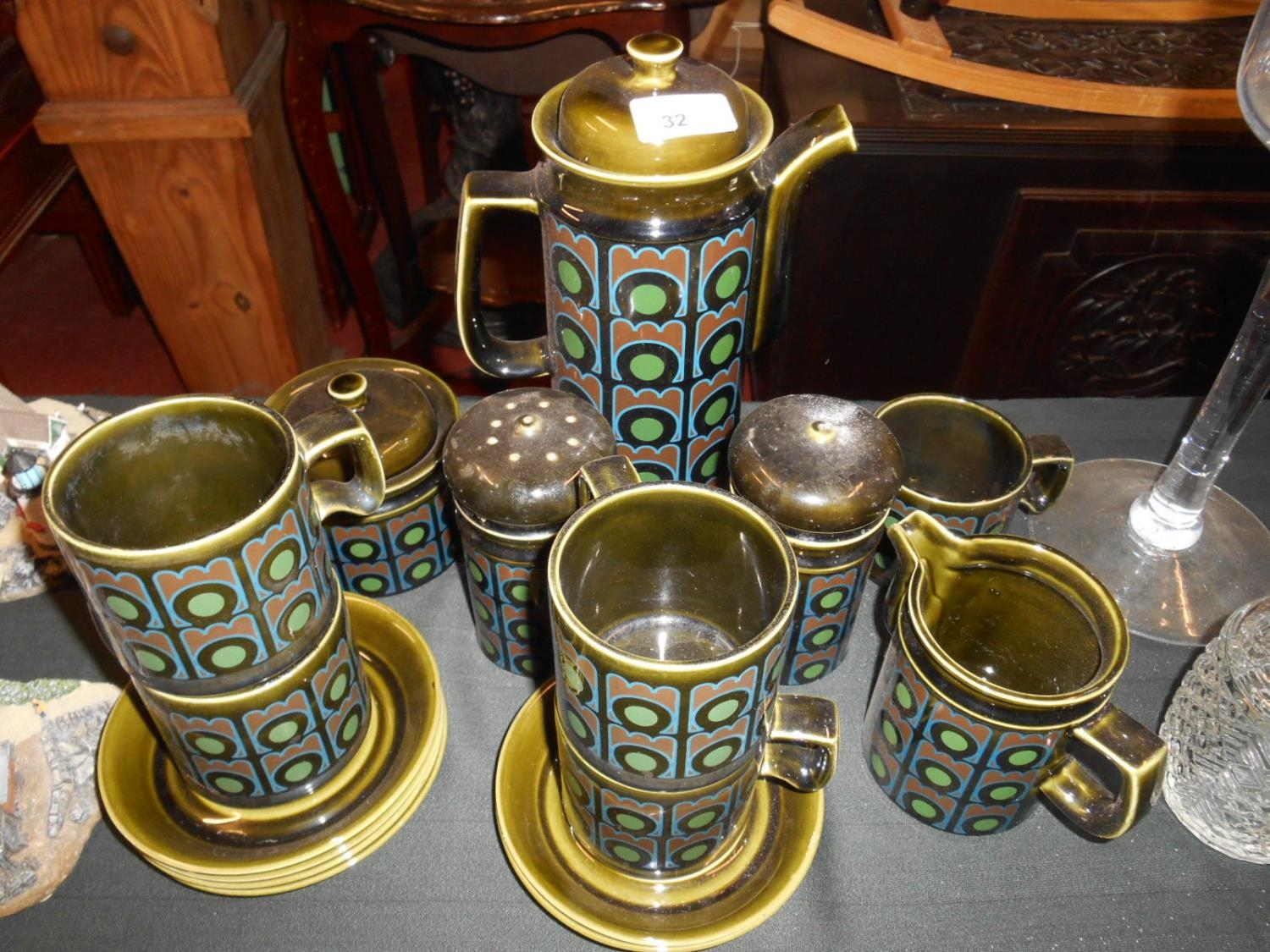Retro coffee set