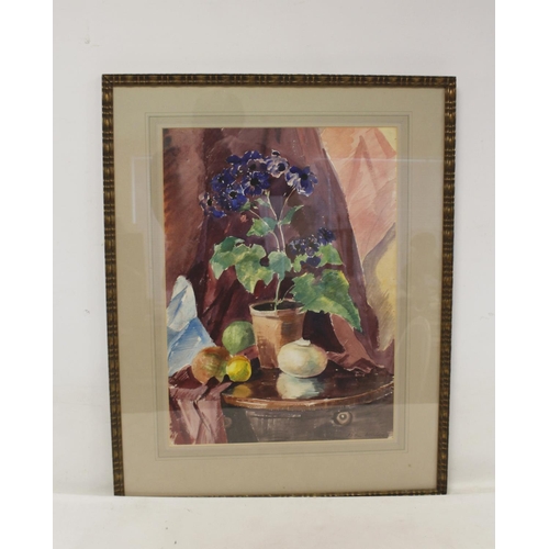 ROBIN WALLACE (1897-1952) Still life with flowers and fruit.... | Barnebys