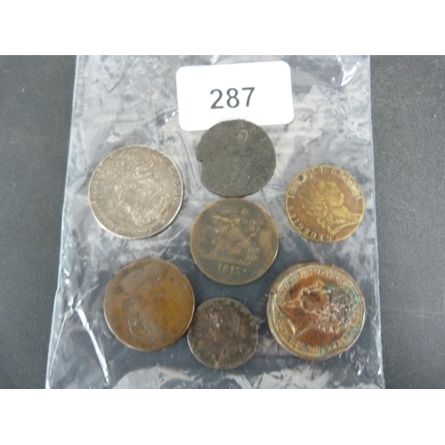 Collection of Georgian coins to include gaming tokens, Georg... | Barnebys